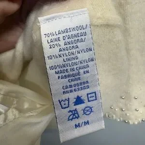 Tabi | Sweaters | Vintage Tabi Angoralambswool Hand Embellished Cream ...